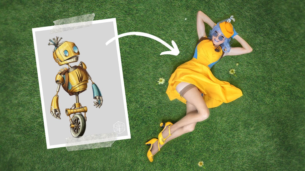 I cosplayed Fresh Cut Grass as a pin-up girl!