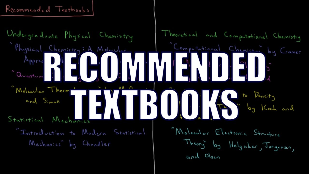 TMP Chem - Recommended Textbooks