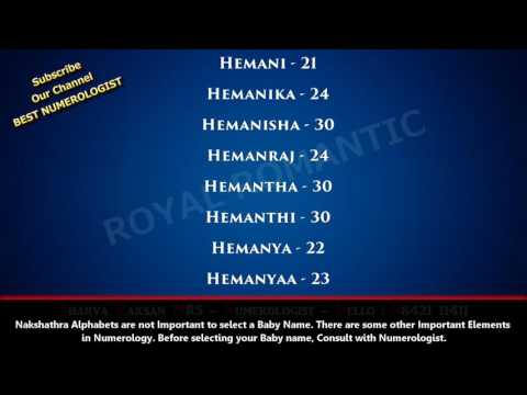 GIRL BABY NAME STARTING WITH H SERIES - BEST NUMEROLOGIST IN CHENNAI TAMILNADU MADURAI 9842111411