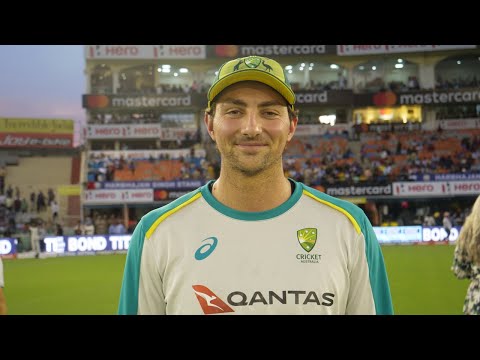 Tim David receives his Aussie cap ahead of the first T20I | India v Australia 2022