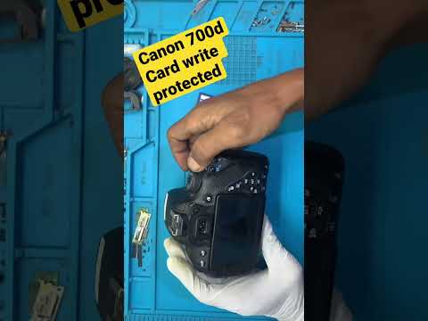Canon 700d card write protected,slot memory error