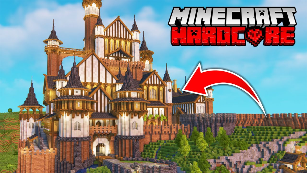 I Built The BIGGEST Castle I've EVER Built in Minecraft Hardcore - Minecraft Builders