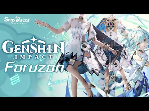 【SanyMuCos】Genshin Impact Faruzan Cosplay Costume Plus Size Detail Show