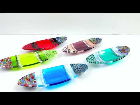 My Italian Decor - Small Oval Shaped Murano Glass Dish With Millefiori - Handmade In Italy