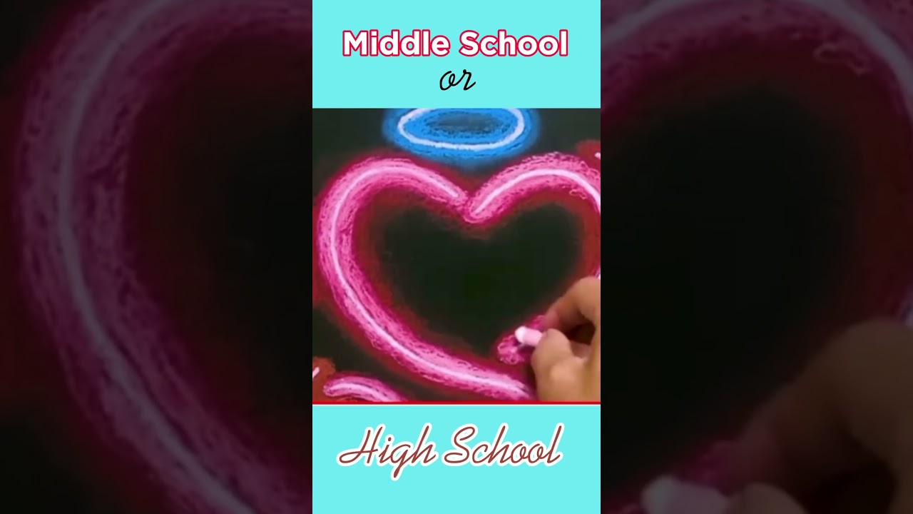 Easy middle school art lesson students love!  Oil pastel neon signs. #artlesson #middleschoolart