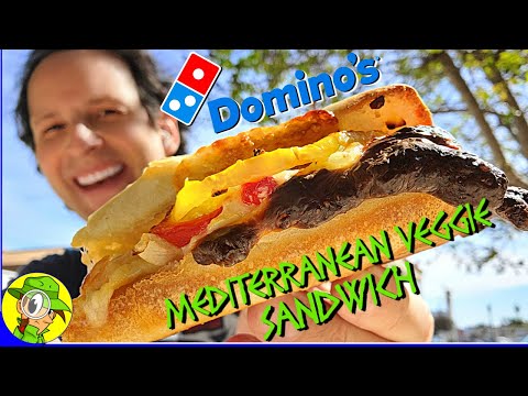 Domino's® MEDITERRANEAN VEGGIE SANDWICH Review 🎲🇬🇷🍅🥪 | Peep THIS Out! 🕵️♂️