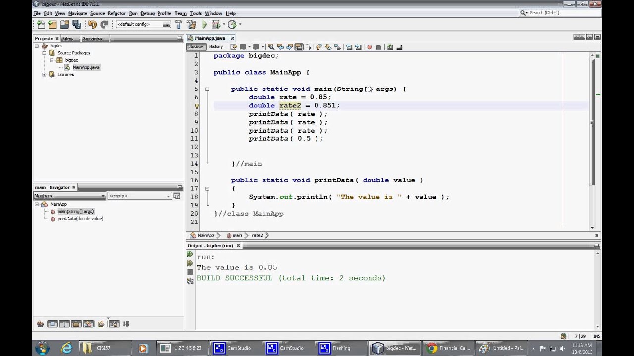 Week 06 BigDecimal class Part 1