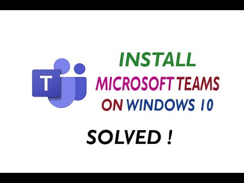 ✅ How to Download and Install Microsoft teams on Windows 10