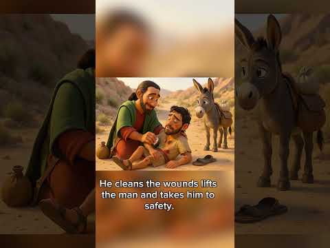 They Walked Away… But He Stopped ✋💔 | Good Samaritan Bible Story #bibleshorts #biblestories