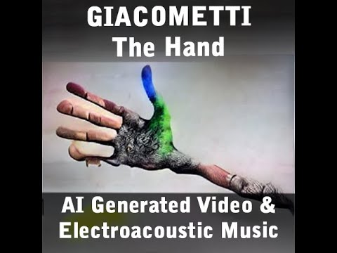 GIACOMETTI "THE HAND" - AI Generated Video & Electroacoustic Music