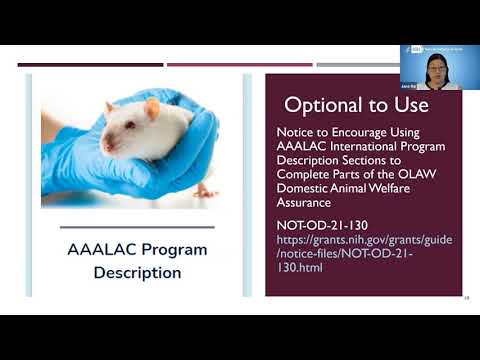 OLAW Webinar: What Every IACUC Should Know About AAALAC International