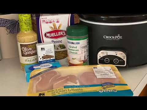 Slow Cooker Olive Garden Chicken Pasta