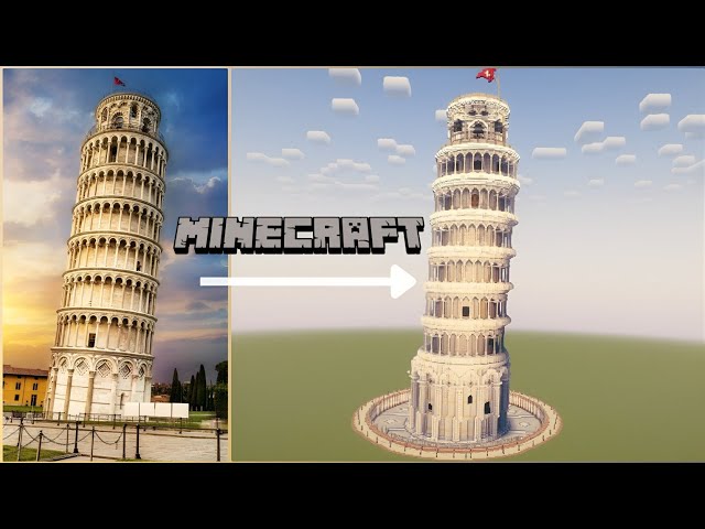 The leaning tower of pisa Minecraft Map