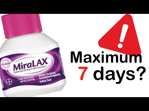 Miralax maximum = 7 days?