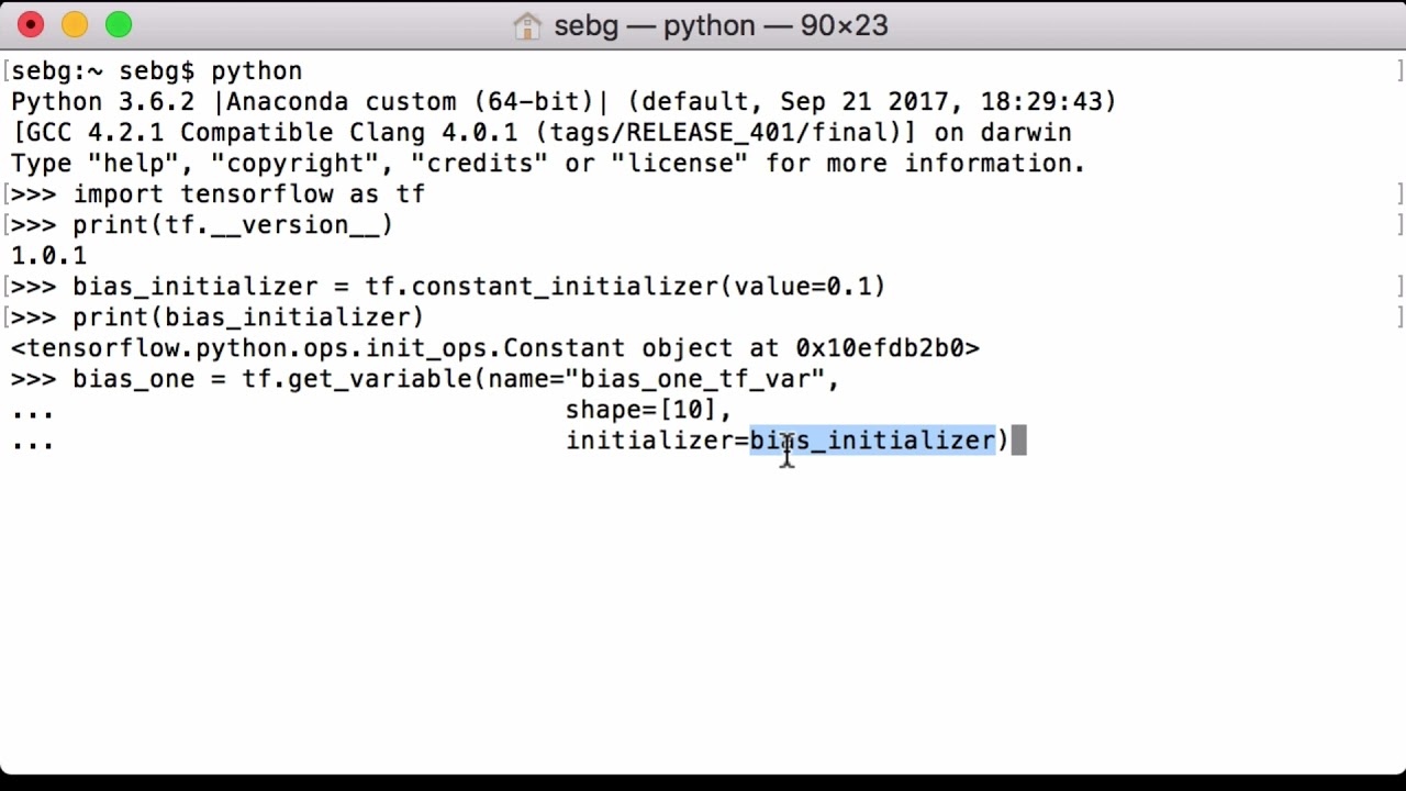 tf constant initializer: TensorFlow Constant Initializer - TensorFlow Tutorial