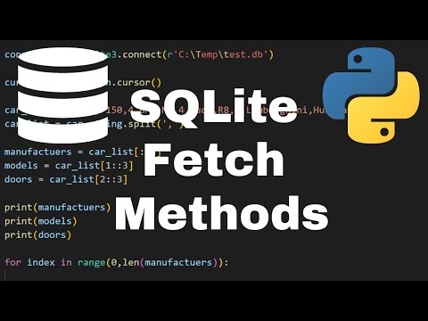 The 3 Fetch Methods to Select Data in SQLite Python - Python SQLite Tutorial