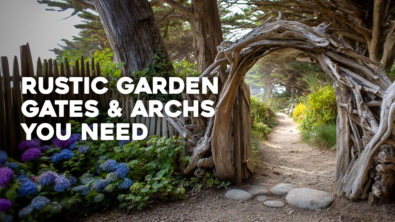 🌾 Simple Rustic Garden Gates and Arches That Add Magical Entryways