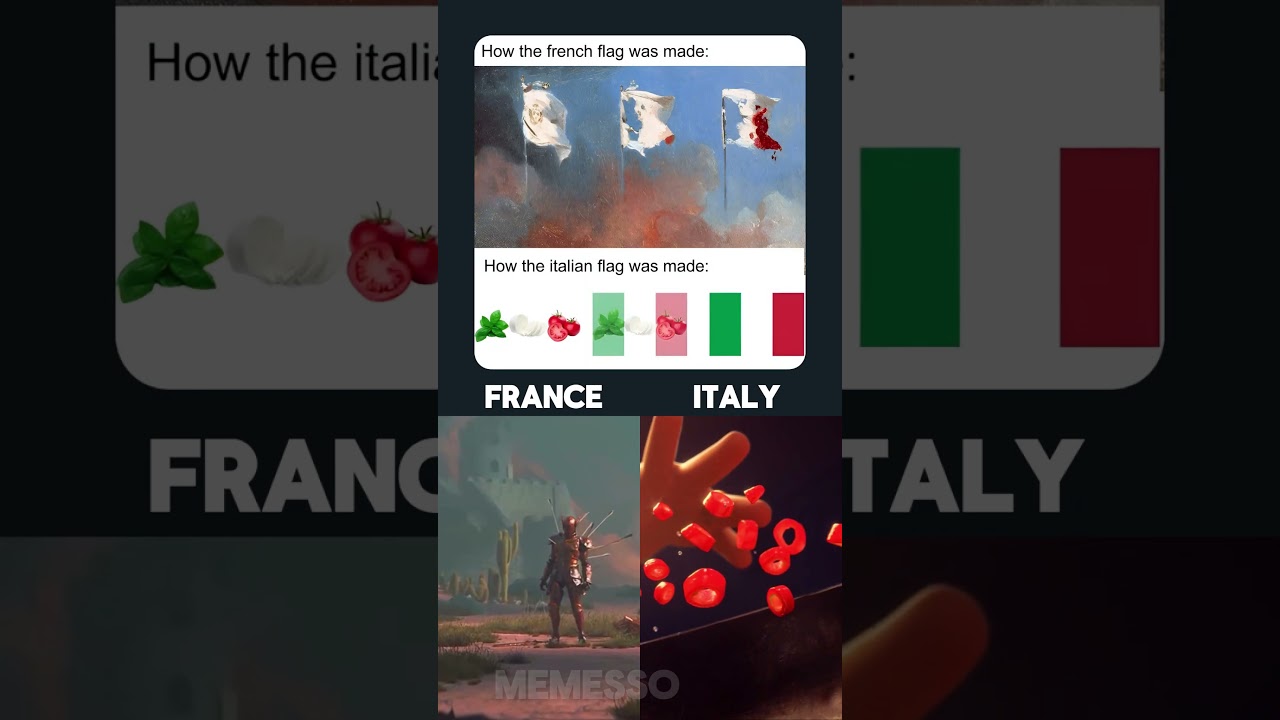 French vs Italian flag 💀