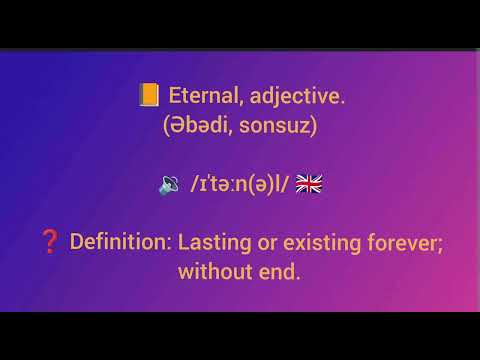 eternal meaning and its definition