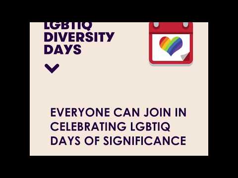 How to Celebrate Our LGBTIQ Community's Days of Signifcance