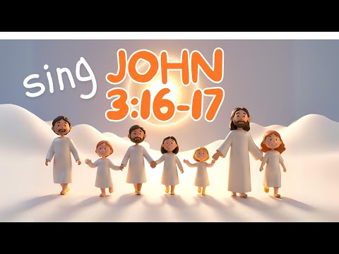 🎵 John 3:16-17 | God’s Love for the World | 3D Cartoon Bible Song🎵