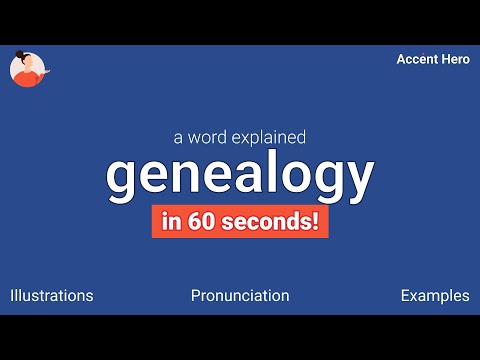 GENEALOGY - Meaning and Pronunciation