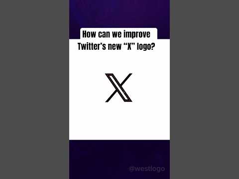 Redesigning Twitter’s New “X” Logo Design #twitter  #logo #shorts