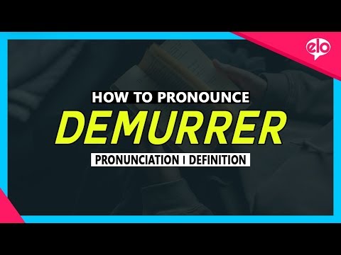 How To Pronounce Demurrer | What Does It Mean?
