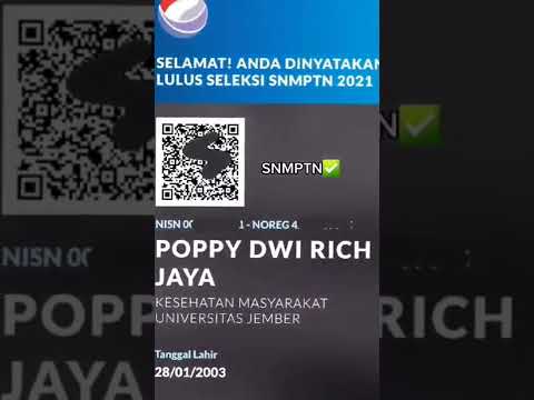 Lolos di semua jalur SNMPTN #short