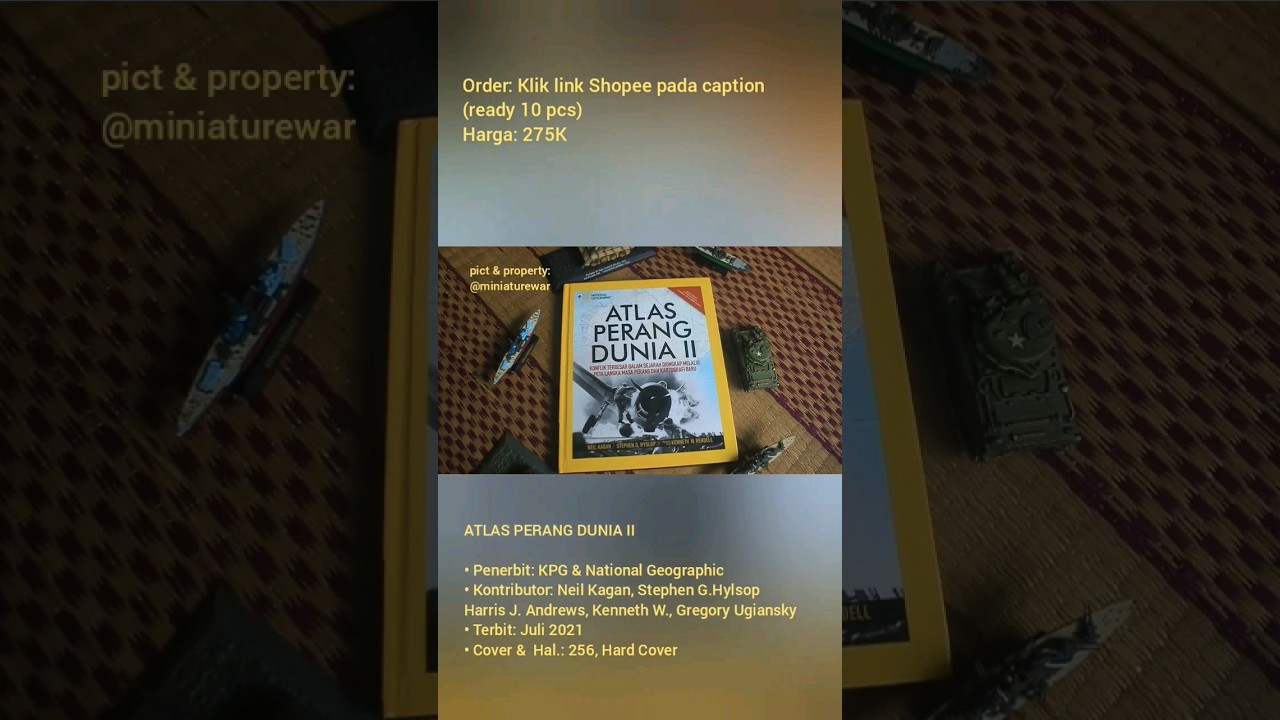 ATLAS PERANG DUNIA II (Original) ● Order klik link Shopee pada caption