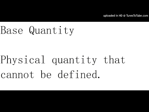 Base Quantity definition for SPM students (Auditory memory)