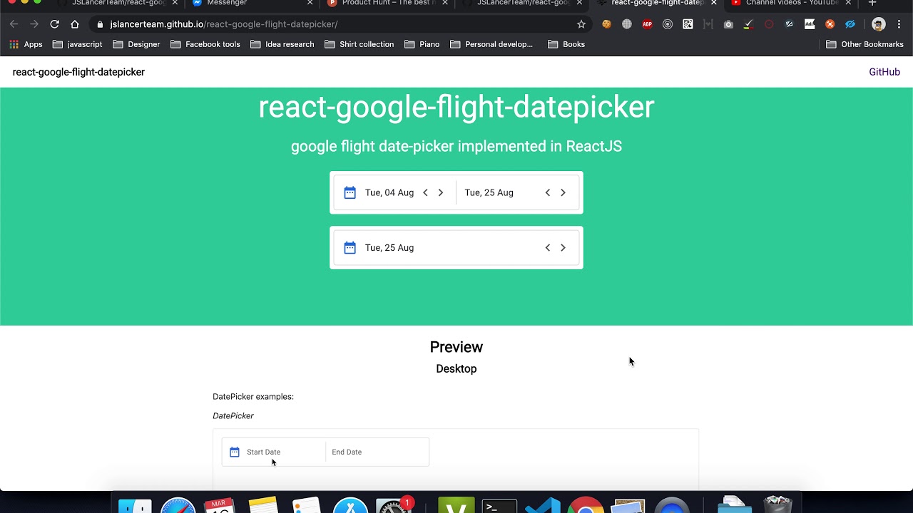 react-google-flight-datepicker