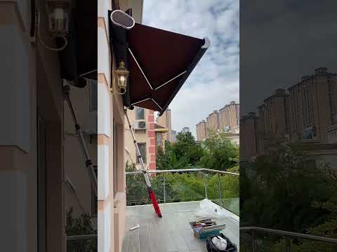 Retractable awnings can be located on balconies and in front of gates #awning #shade #patio
