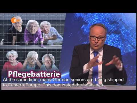 [English subtitles] Heute Show: Nursing homes in eastern Europe, Albrecht Humboldt. 4/8/2016