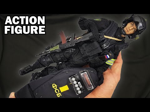 Russian Spetsnaz FSB Alpha Group Soldier 1/6 Scale Military Collectible Action Figure with AK Rifle