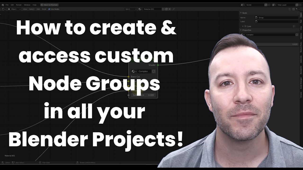 How to create and access custom Node Groups in all your Blender Projects!