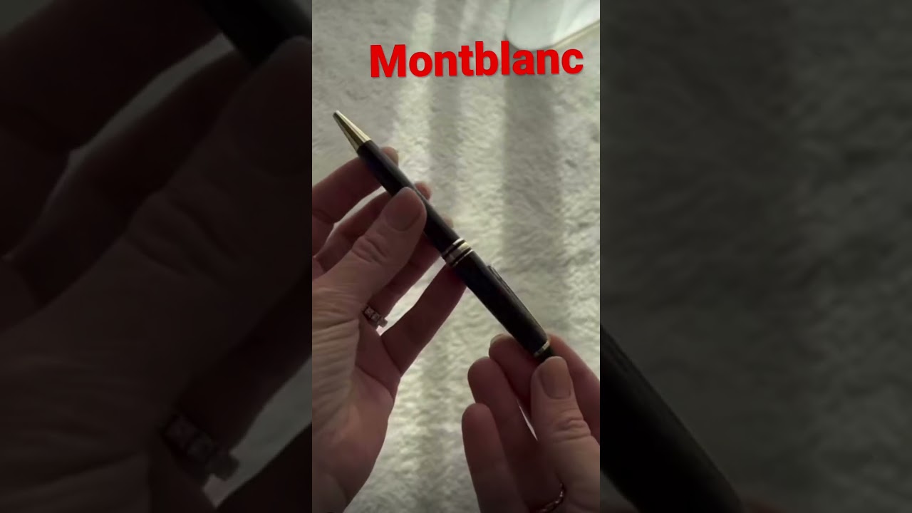 Montblanc meistrrstuck ballpoint pen unboxing