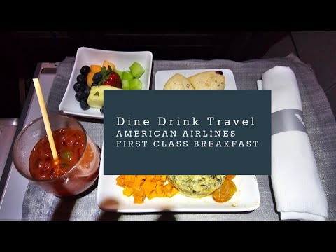 American Airlines FIRST CLASS Breakfast Is... Actually Pretty Good!