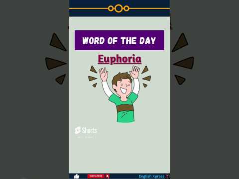 Euphoria Meaning | English Vocabulary | English Word #shorts #youtubeshorts #english #vocabulary