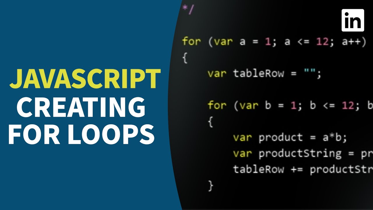 JavaScript Tutorial - Creating FOR LOOPS