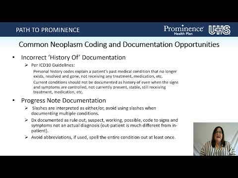 Clinical Documentation for Cancer & Neoplasms