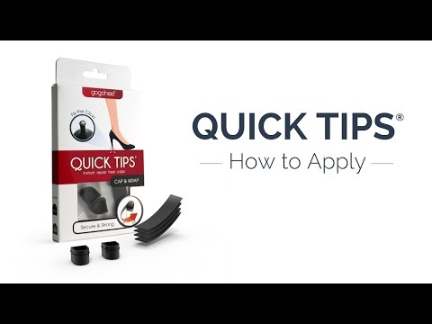 Fix High Heels Instantly - Applying QUICK TIPS® Heel Caps