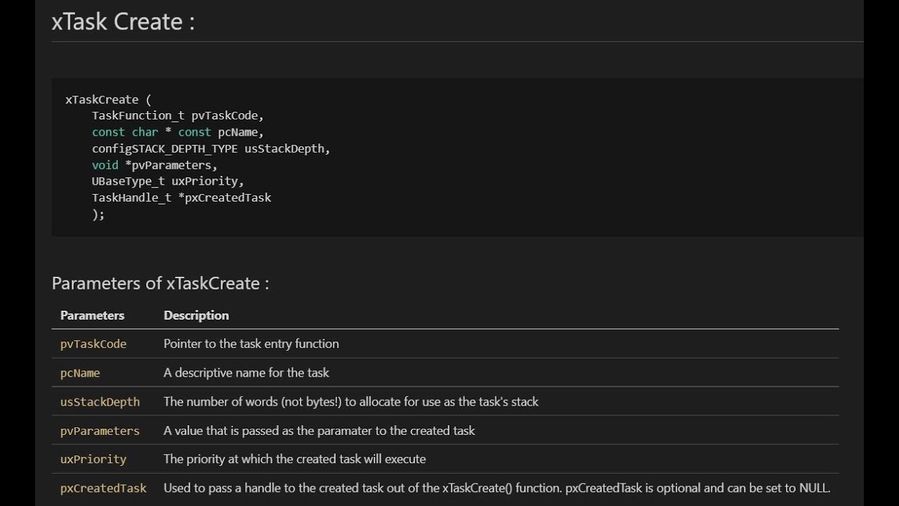 01 FreeRTOS Tutorial: Creating a Task
