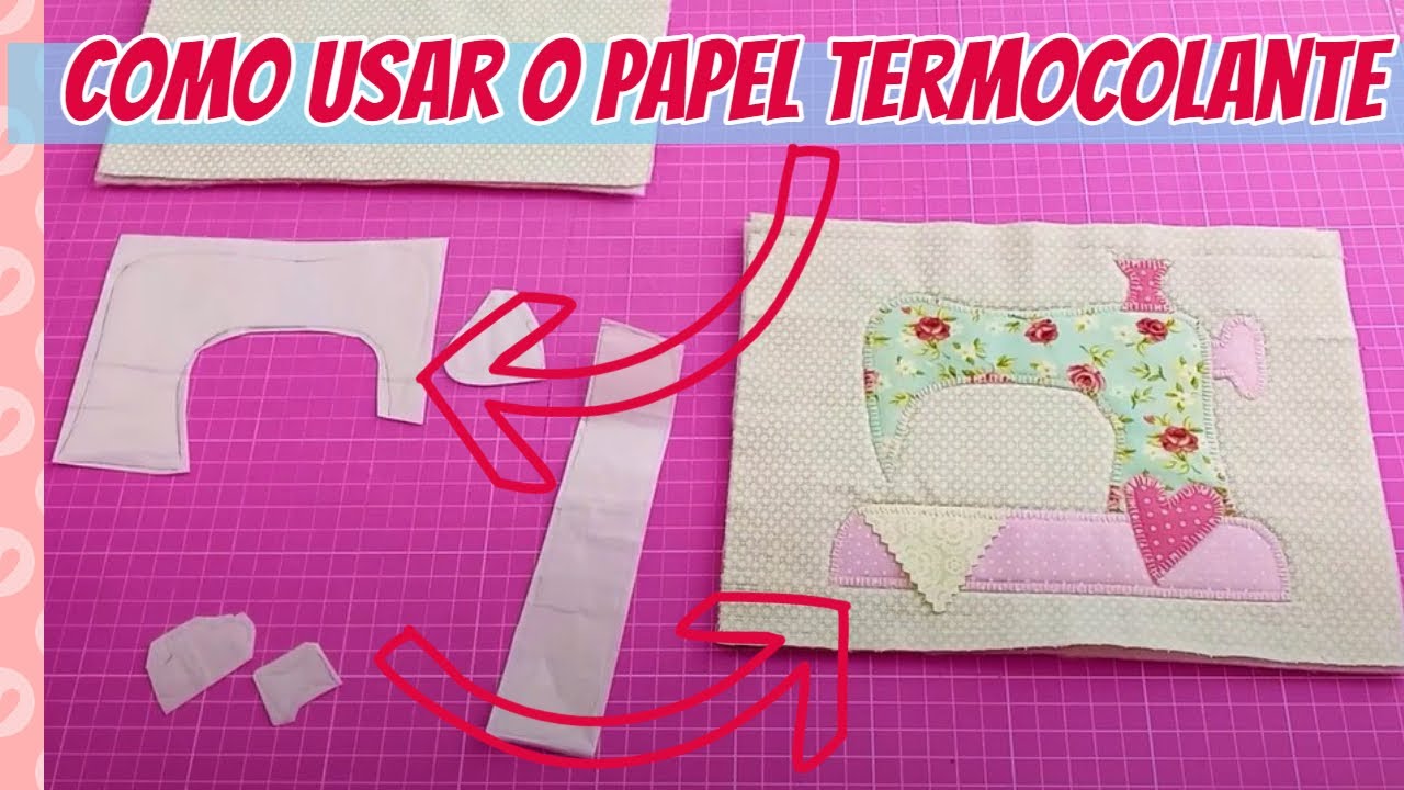 Como usar o papel termocolante para fazer patch-apliquê!