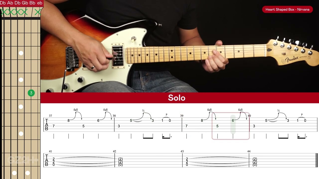 Heart Shaped Box Guitar Cover Nirvana 🎸|Tabs + Chords|