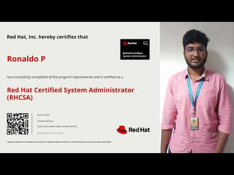 Student Review(Ronaldo P): RedHat RHCSA Certification Journey!