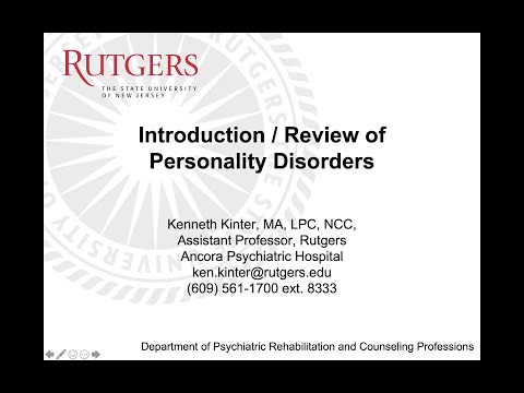 Introduction / Review of Personality Disorders