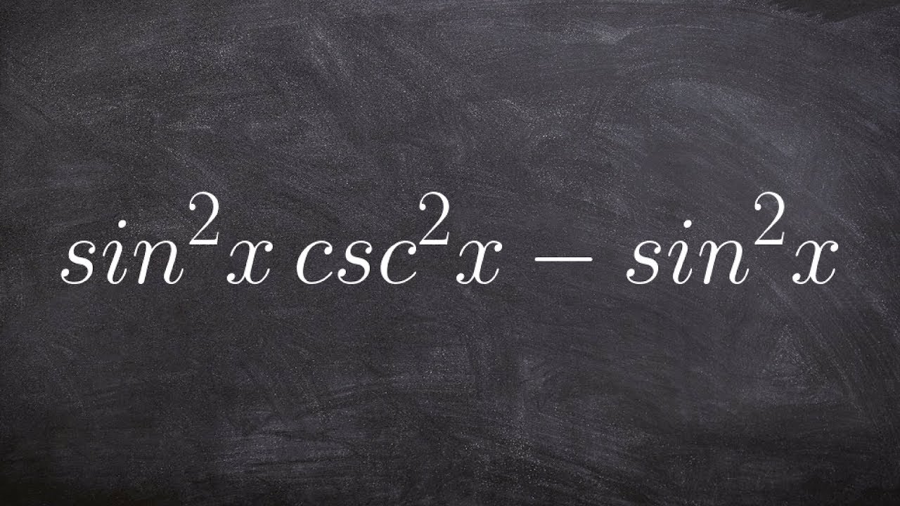 Applying factoring to simplify my trigonometric expression