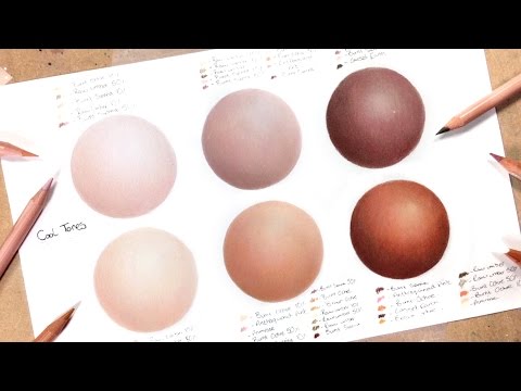 DRAWING REALISTIC SKIN! Coloured Pencil Drawing Tutorial: Part 1 Video ...