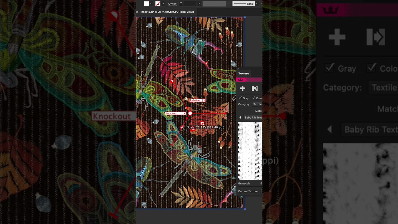 How we create textile effects in Illustrator